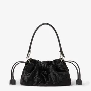 Fendi Baguette® Soft Medium Black Cavallino Leather Bag